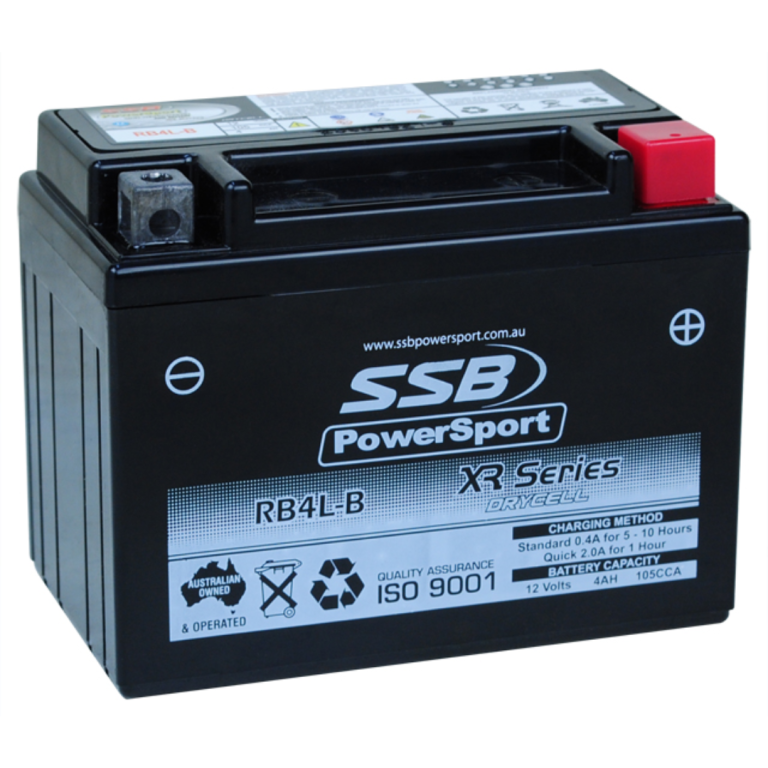 SSB RB4L-B XR Series Motorcycle Battery - Signature Batteries