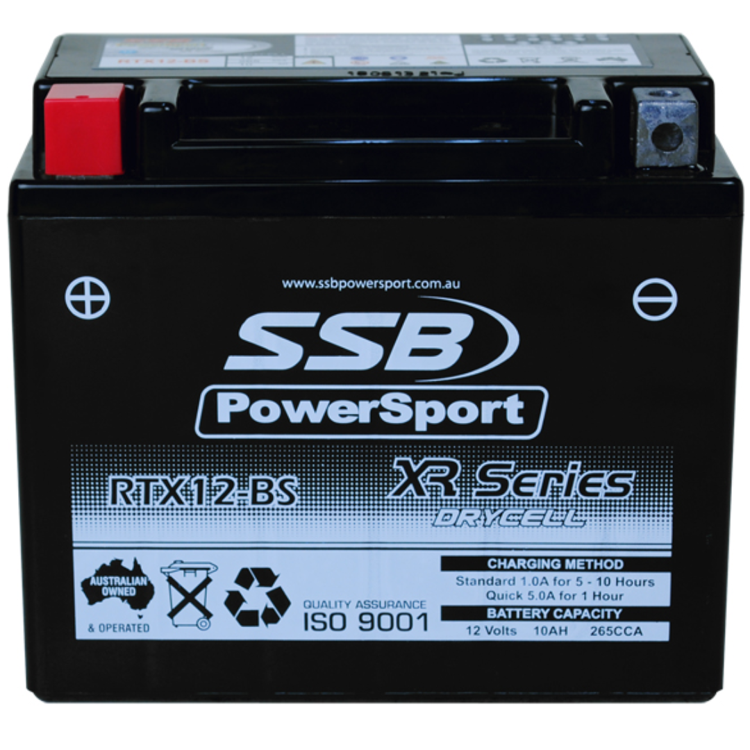 SSB RTX12-BS XR Series Motorcycle Battery - Signature Batteries