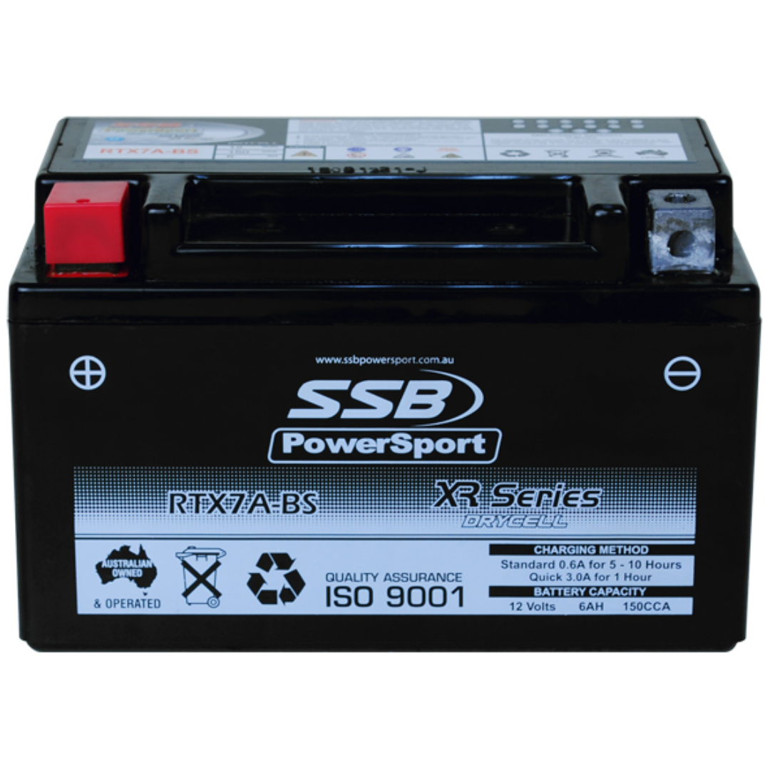 SSB RTX7A-BS XR Series Motorcycle Battery - Signature Batteries