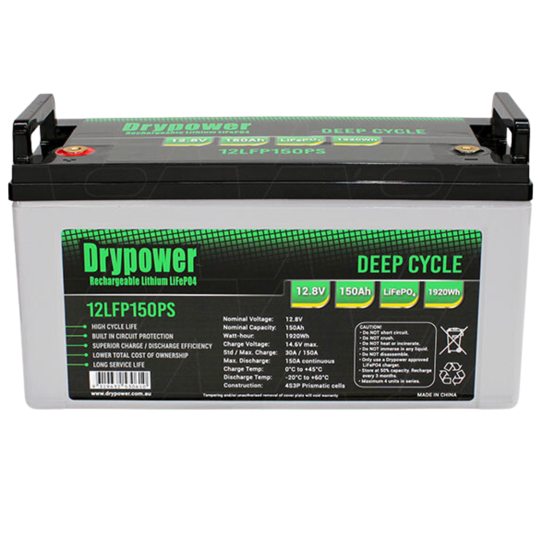 Drypower 12LFP150PS 12V Rechargeable Lithium Deep Cycle Battery ...
