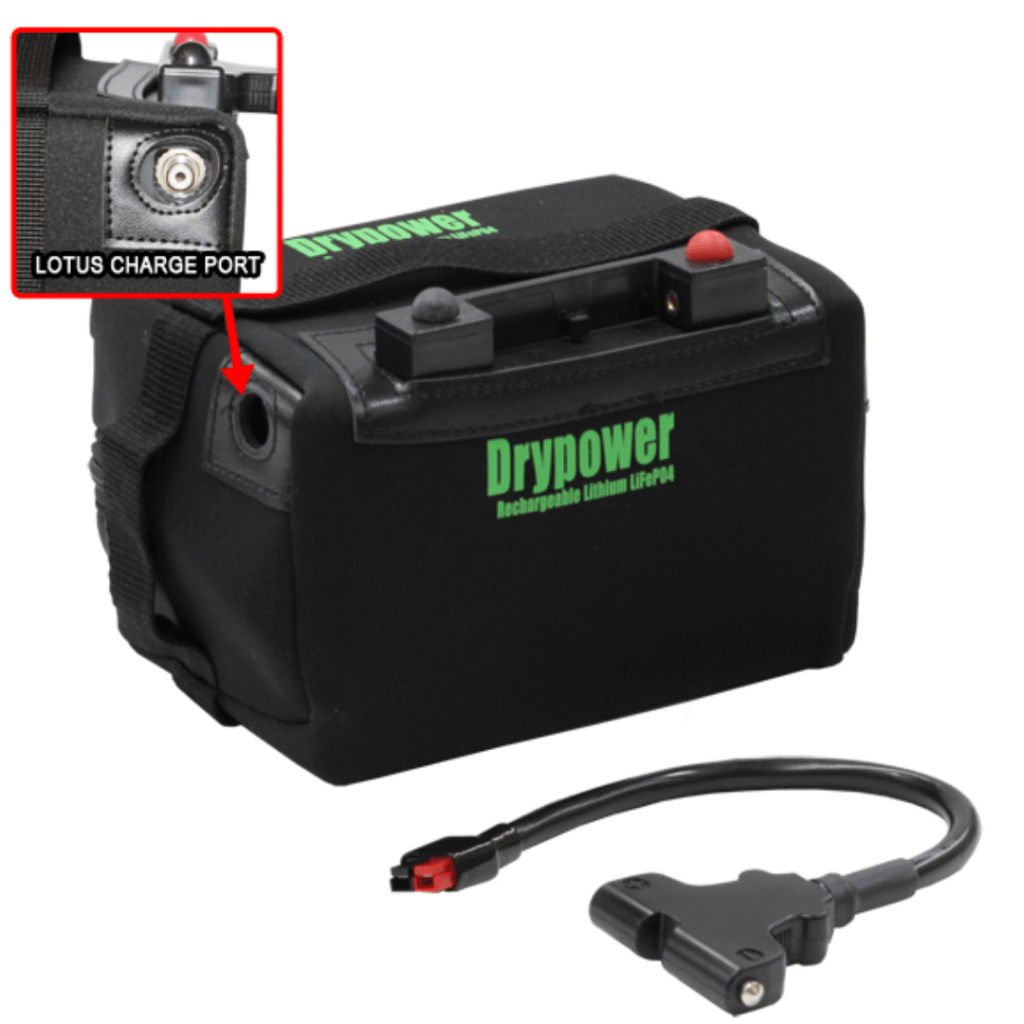 Drypower 12V Rechargeable 12LFP25TB Lithium Deep Cycle Battery with T ...
