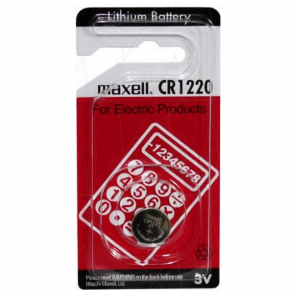 Maxell CR1220-BP1 Consumer 3V Lithium Battery - Signature Batteries